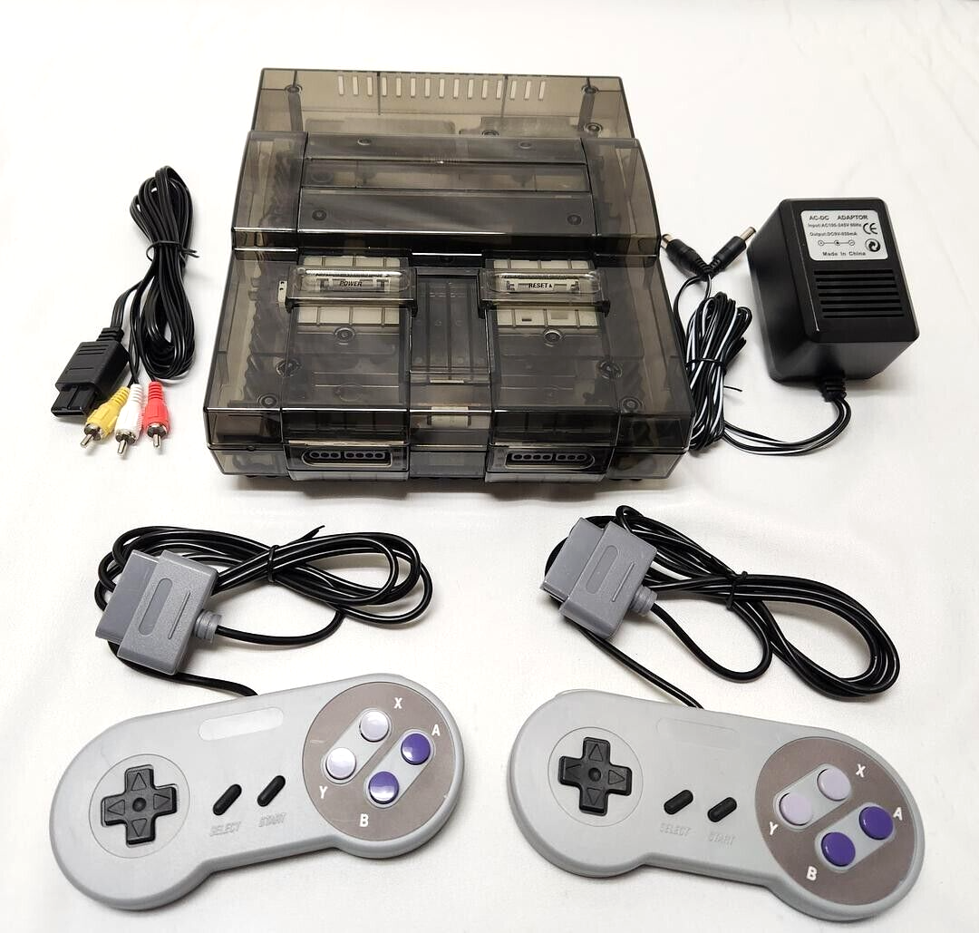 Super Nintendo Entertainment System Translucent SMOKE GRAY SNES Console ...