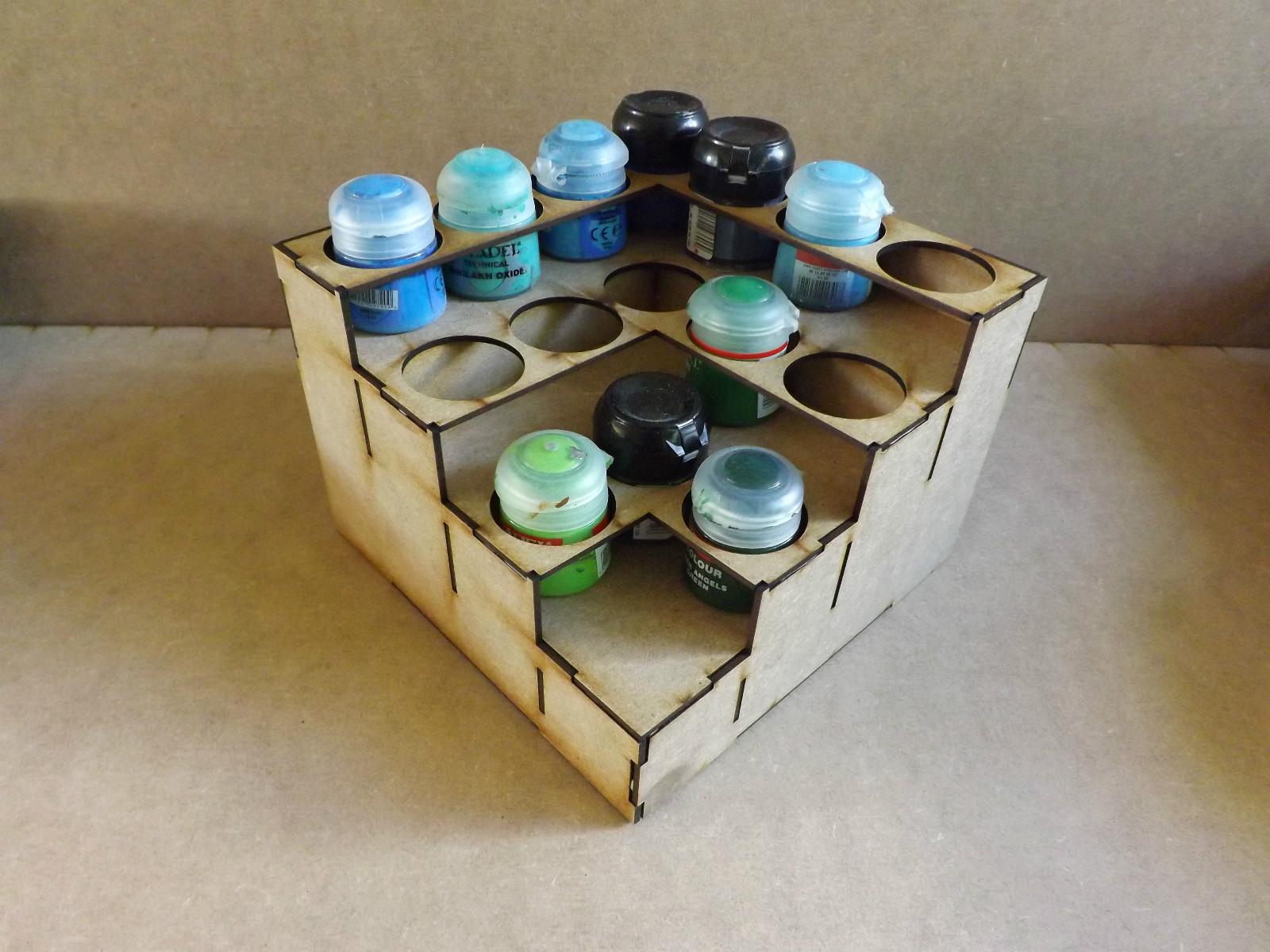 Paint Stand Corner pot rack storage Workshop tidy Wargame citadel ...