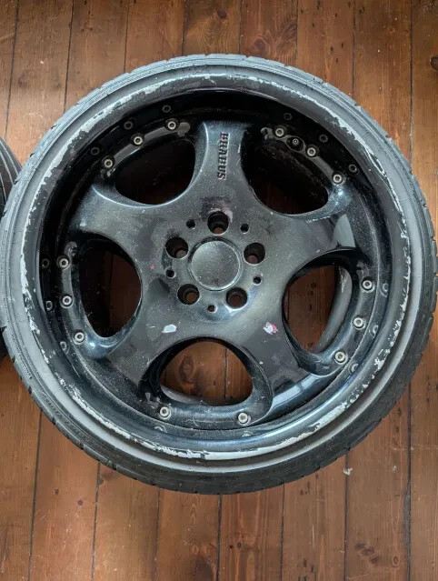 Rare Genuine Mercedes Brabus 5x112 18x10 3 piece split rim wheels | eBay UK