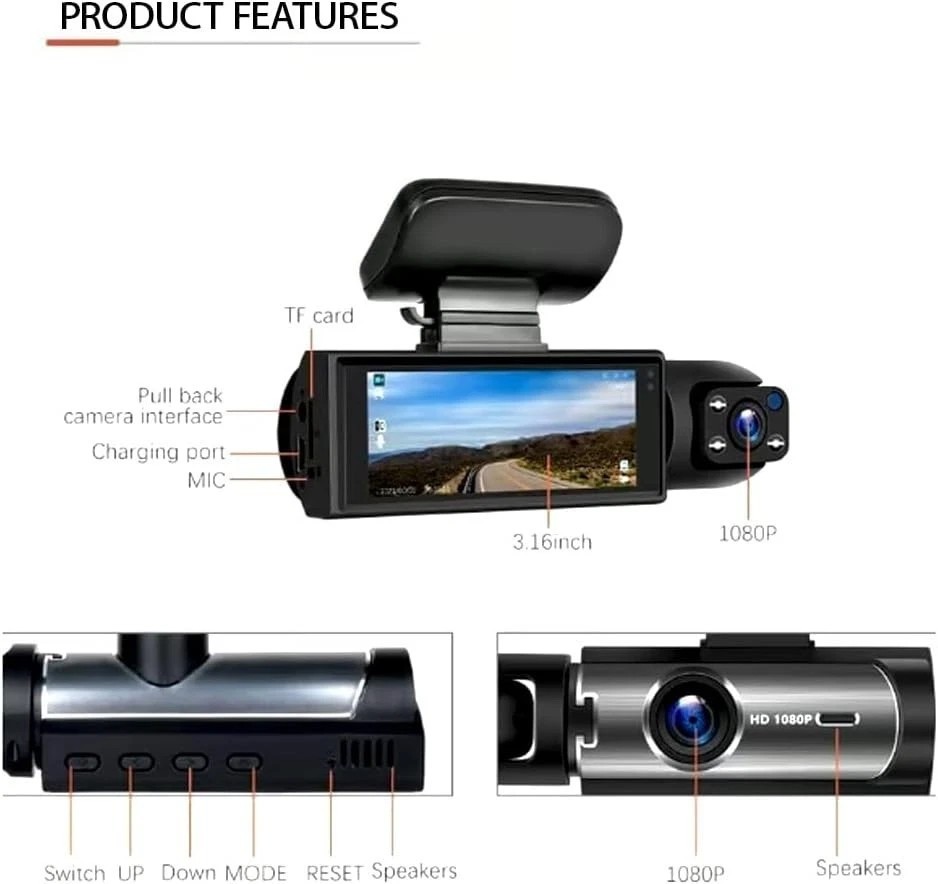 Vigil Dash Cam, Vigil Dash Camera 2025 New, Vigil Dash Cam Front and ...
