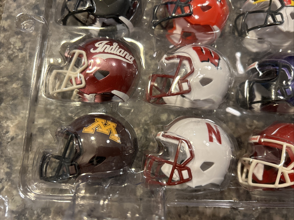 Big 10 Conference Mini Helmets Riddell 2” Pocket Pro Speed Set Lot 2016 ...