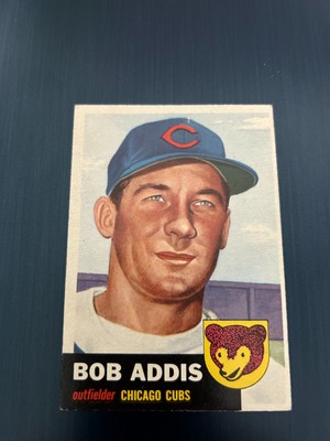 1953 Topps Set-Break #157 Bob Addis Chicago Cubs EXMNT-NMT | eBay