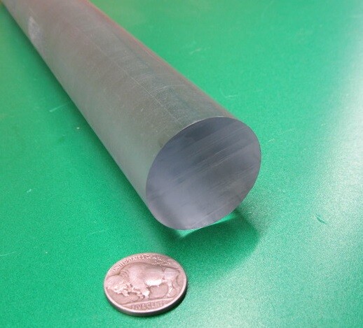 Polycarbonate Round Rod 1.375" Diameter x 24" Length, Natural | eBay