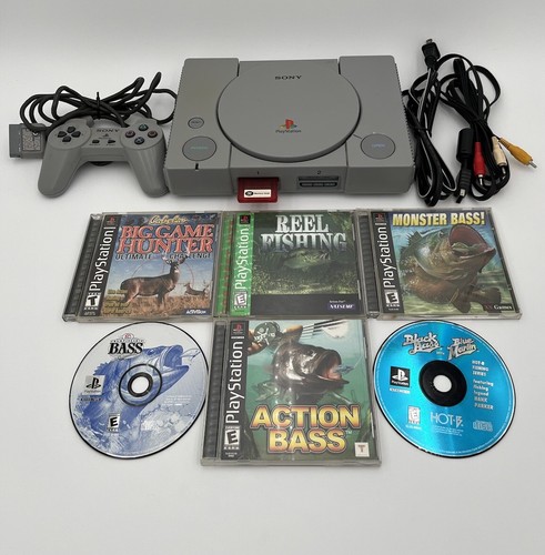 Sony PlayStation 1 PS1 Console Bundle W/ Controller- Fishing Game ...