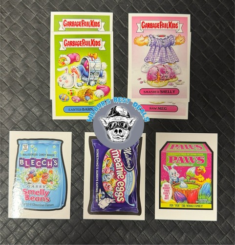 2018 Garbage Pail Kids Wacky Packages Easter 7 Sticker Card Set 195 ...