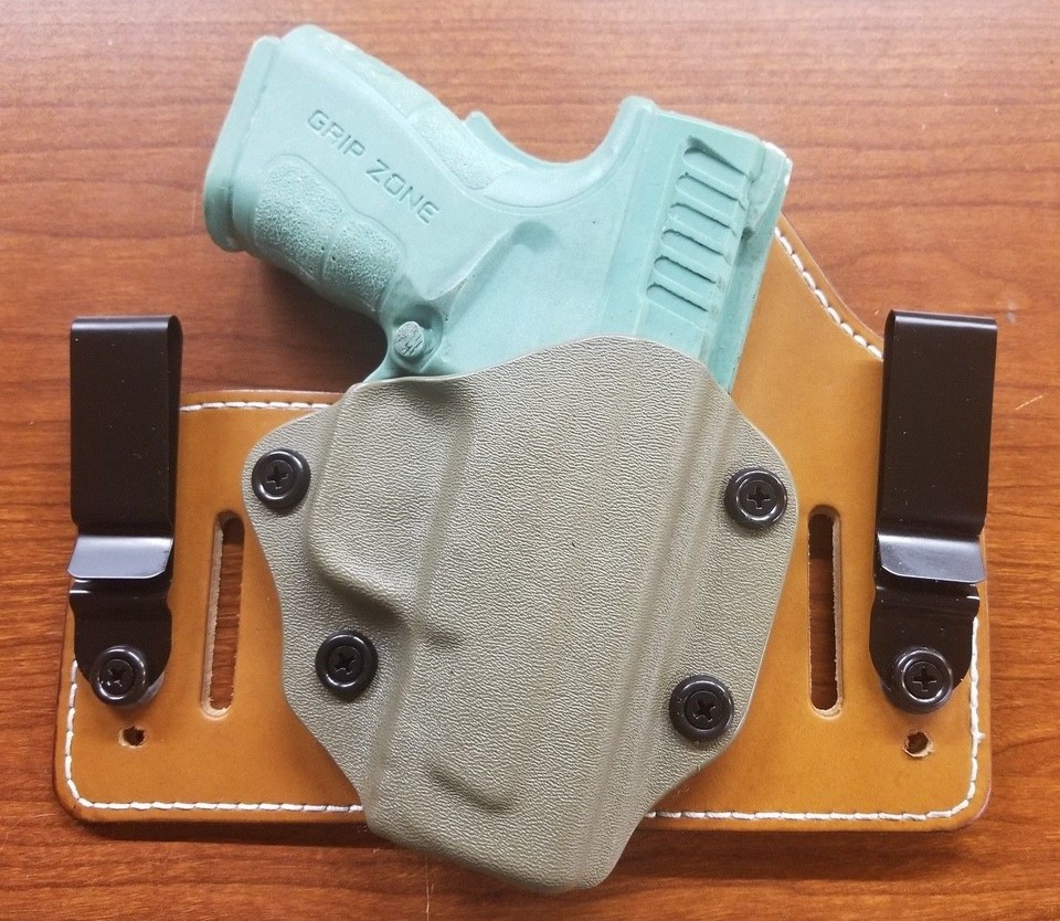 IWB & OWB Hybrid Holster—The "DUAL FUNCTION"—Kydex+Leather Concealed ...