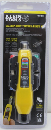 Klein Tools VDV512-101 Coax Explorer 2 Tester with Remote Kit (BRAND ...