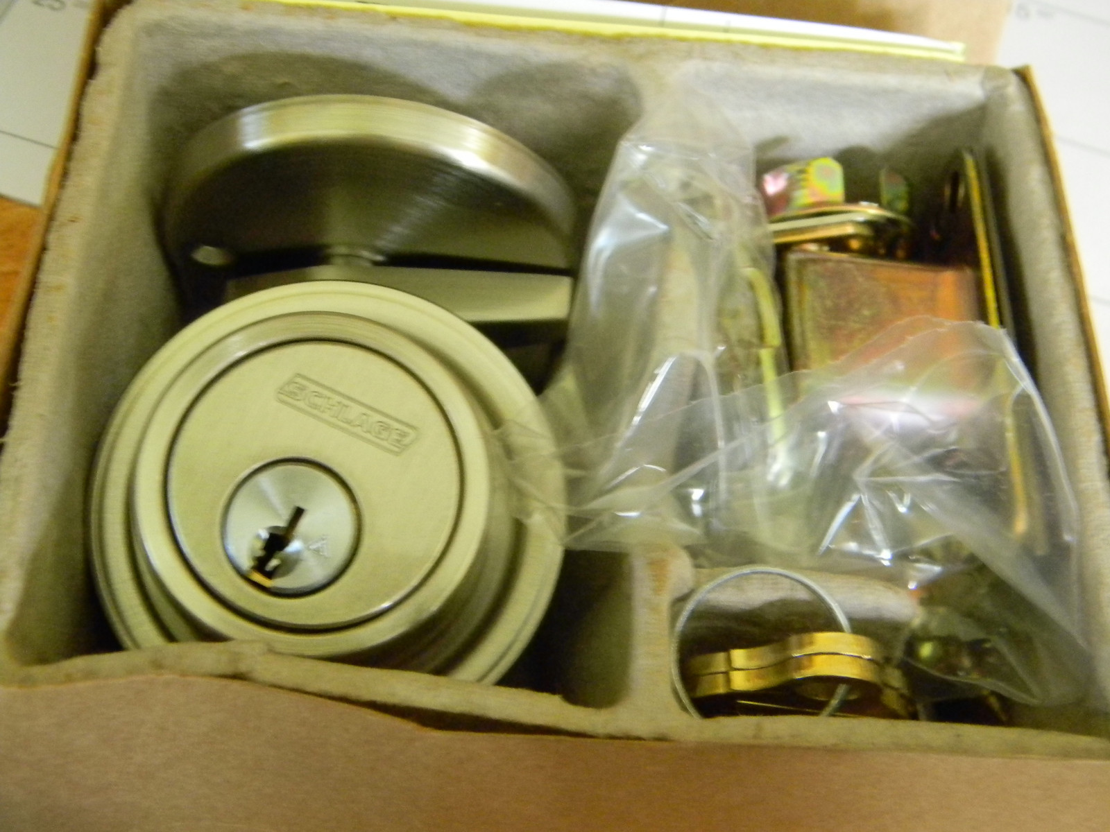 Schlage Everest 29 B560P EV 619 Deadbolt S123 Keyway- Brushed Nickle ...