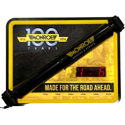 Monroe Shocks & Struts 100 Year Digital Clock Sign 26 x 20 | eBay