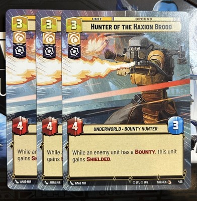 x3 Hunter Of The Haxion Brood Hyperspace 455 Shadows Of The Galaxy SWU ...