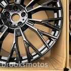 2019+ BMW X5 2020+ X6 22" Gloss Black STYLE Multi Spoke Aluminum RIMS ...