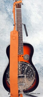 LAKOTA LEATHERS AMERICAN BISON Resonator Guitar Straps! Fits Dobro ...