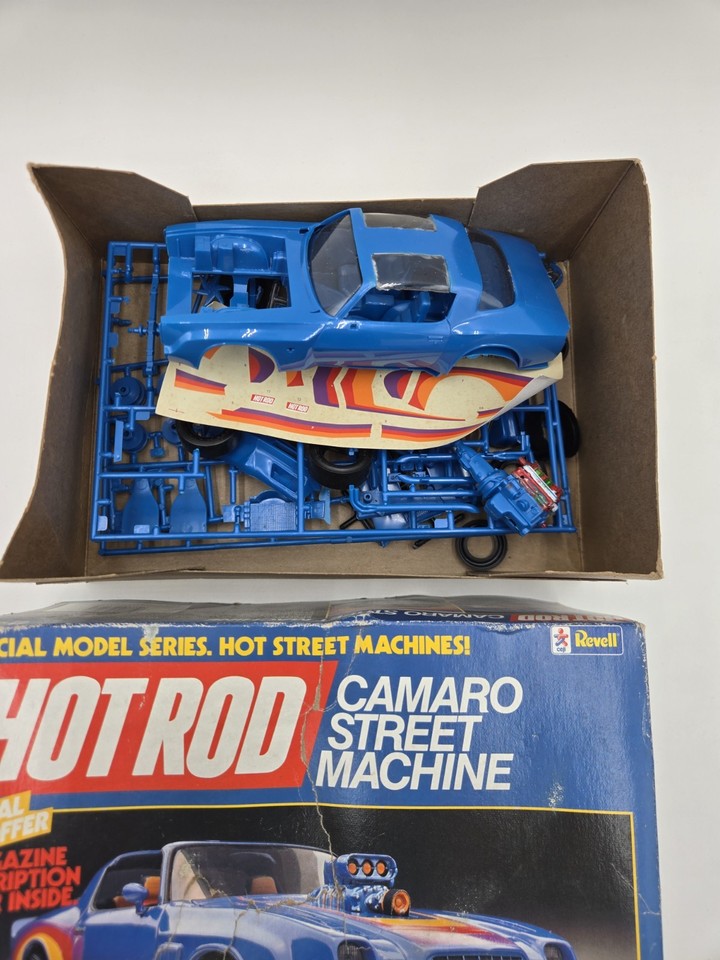Vintage Revell Chevrolet Camaro Street Machine Hot Rod Model Kit 1/25 ...