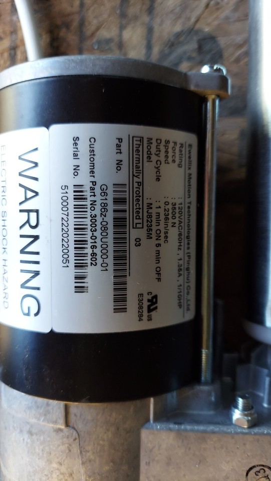 New Stryker 3003-016-602 Bed Motor Gatch (Foot) Actuator G6186z-080U000 ...