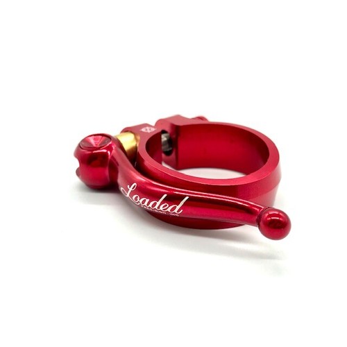 Loaded X-Lite 31.8 Red Quick release QR aluminum seat clamp collar 24g ...