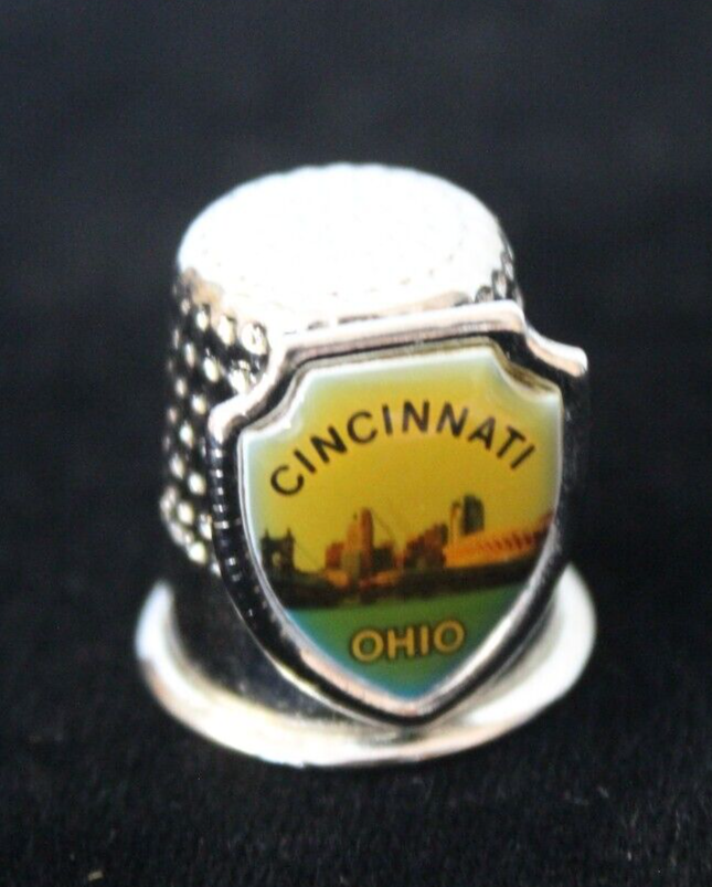 4 VTG Silver Metal Souvenir Thimbles - OH, PA, AZ, GA | eBay