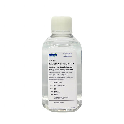 1X TE Buffer, pH 7.6 - Molecular Biology Grade RNase/DNase Free ...