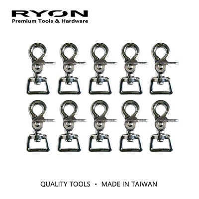 10x Swivel Scissor Snap SQUARE 20mm 3/4" Bull Eye Clip Rein Snap Hook ...