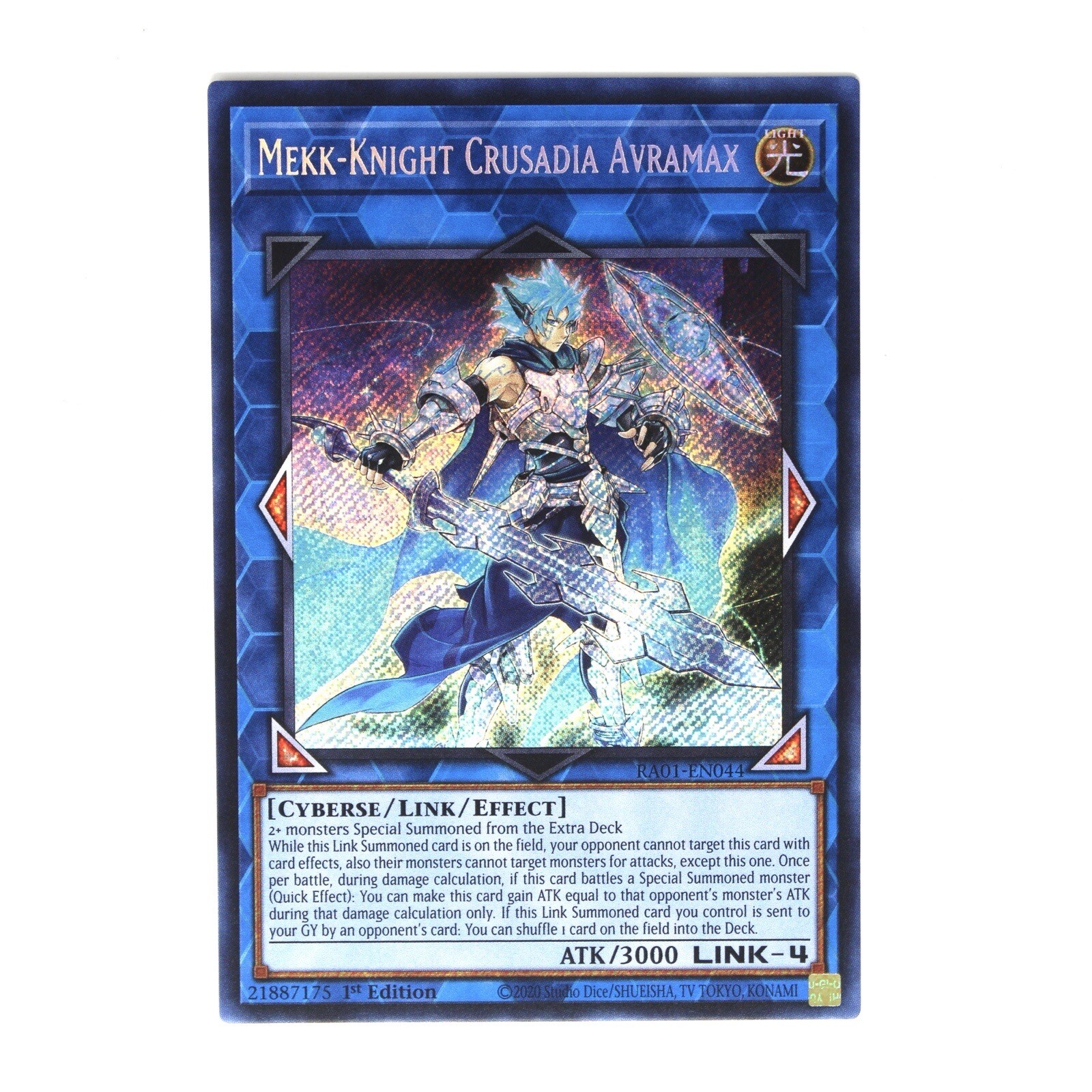YuGiOh! Mekk-Knight Crusadia Avramax (RA01-EN044) 1st Edition - Secret ...
