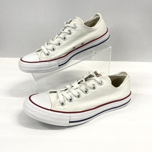 CONVERSE M7652 ALL STAR White Tennis Shoes Unisex Womens 9/Mens 7 ...