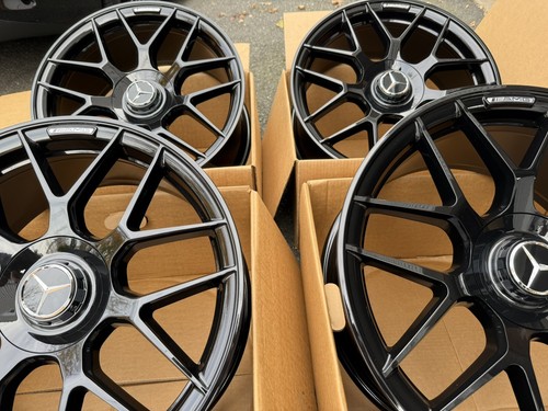 MERCEDES 19 INCH SL63 RIMS WHEELS SET 4 NEW STAGGERED FIT SL450 SL550 ...