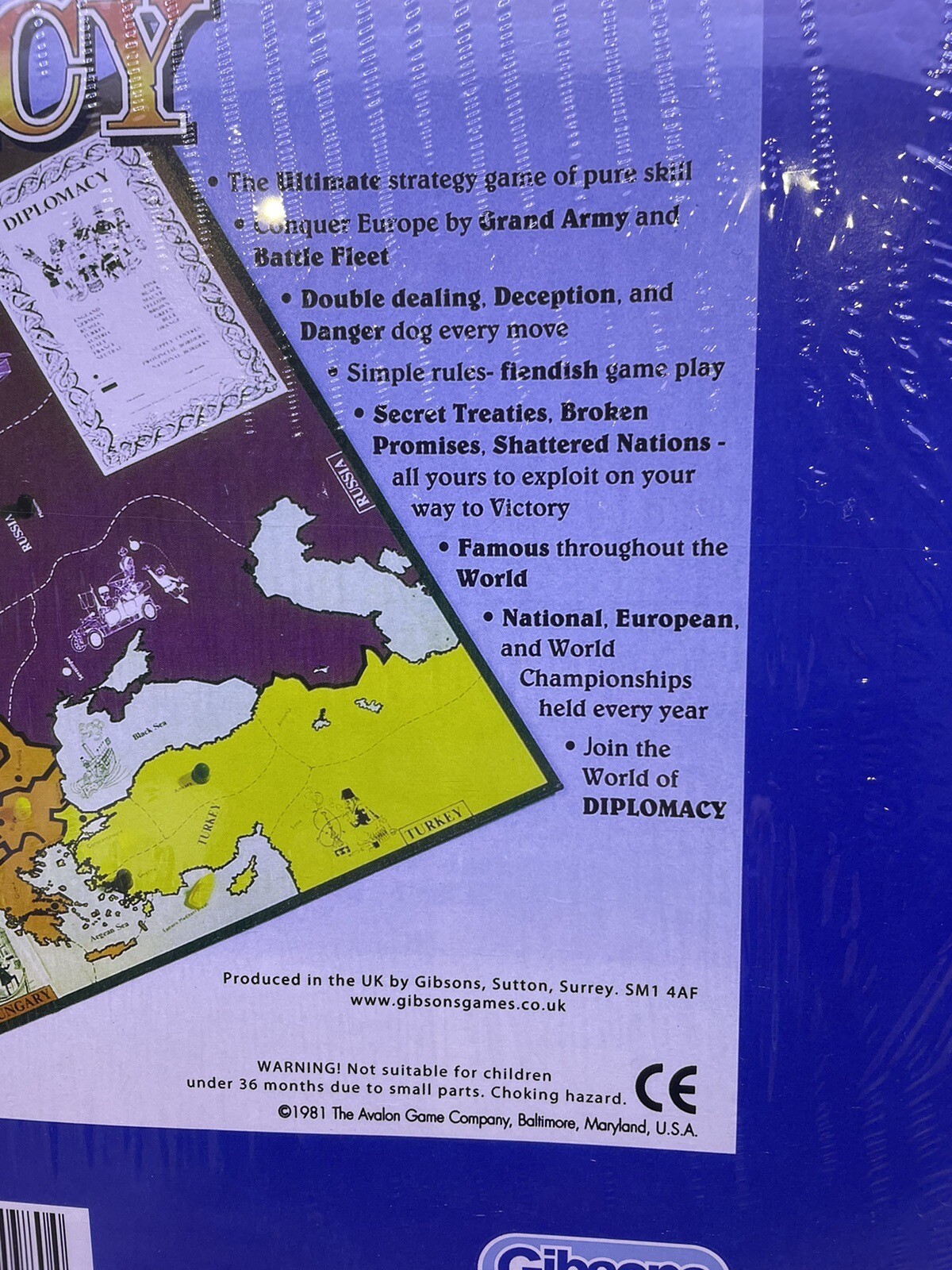 Diplomacy Board Game Gibsons 2014 Edition UNPLAYED Complete for sale ...