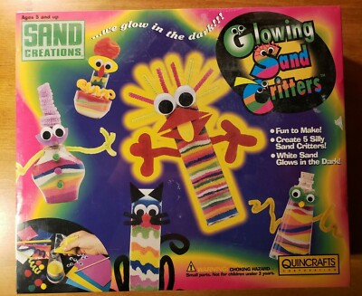 GLOWING SAND CRITTERS by Quincrafts Create 5 Silly Sand Art Critters ...