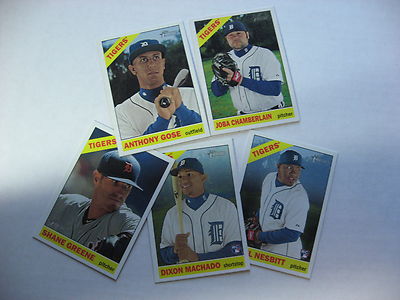 2015 HERITAGE High Numbers 5 Team Sets of 5 DETROIT TIGERS Machado RC ...