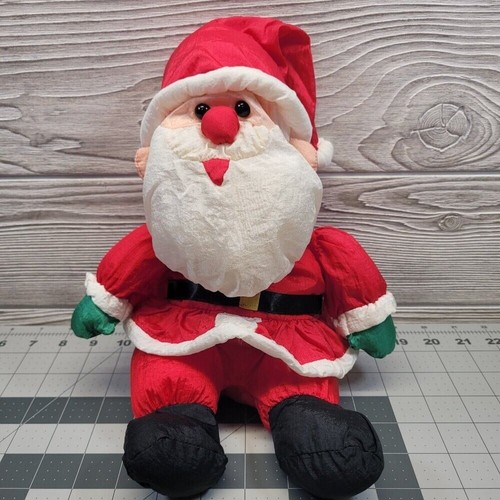 Hallmark Santa Claus Stuffed Doll Plush Puffy Nylon Parachute Toy ...