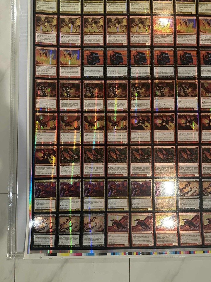 MTG FTV From The Vault Dragons Uncut Sheet Magic the Gathering | eBay