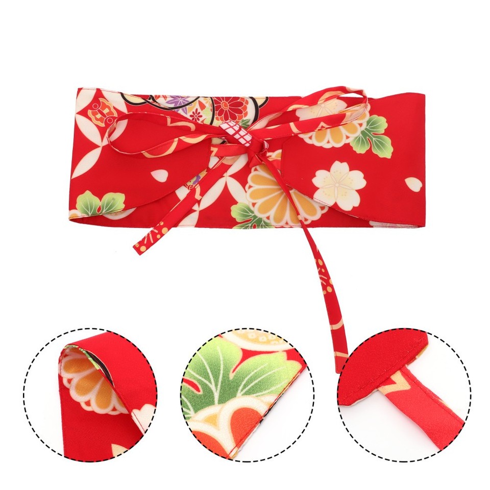 Yukata Wide Waistband Japanese Style Waist Band Waist Belt Adjustable ...