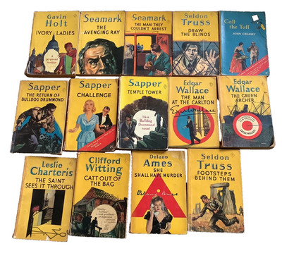 JOB LOT: 14 x Hodder Yellow Jacket Crime Paperbacks 1950s | eBay UK
