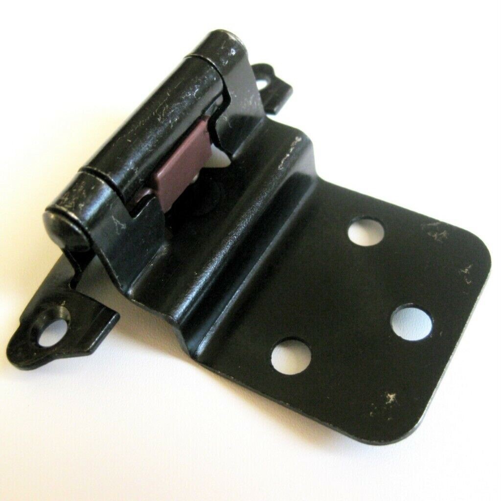 4 - Set Vibra-Pewter (Aged Black) 3/8" Inset Self-Closing Cabinet ...