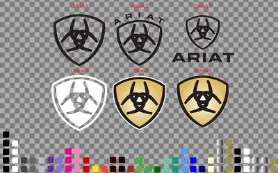 Ariat logo outdoor decal sticker horse car Cowgirl Cowboy 4x4 UTE ...