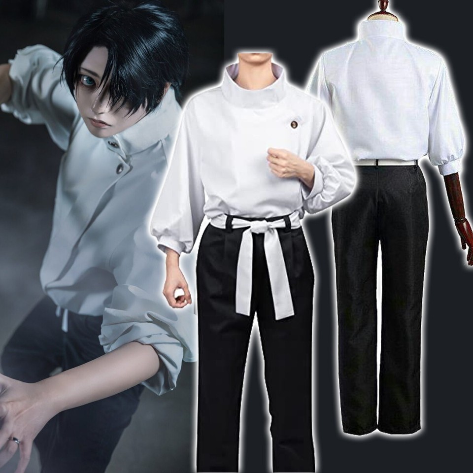 Jujutsu Kaisen Yuta Okkotsu Cosplay Costume White Shirt Suit Cos Anime ...