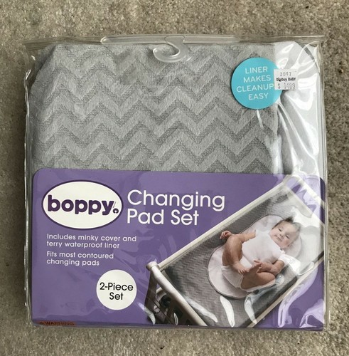 boppy Changing Pad Cover Set- Minky cover and Terry Waterproof Liner ...