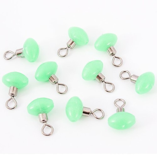 PULLEY SWIVEL RIG BEADS LUMO FOR SEA FISHING BAIT CLIP LINE RIGS 20 ...
