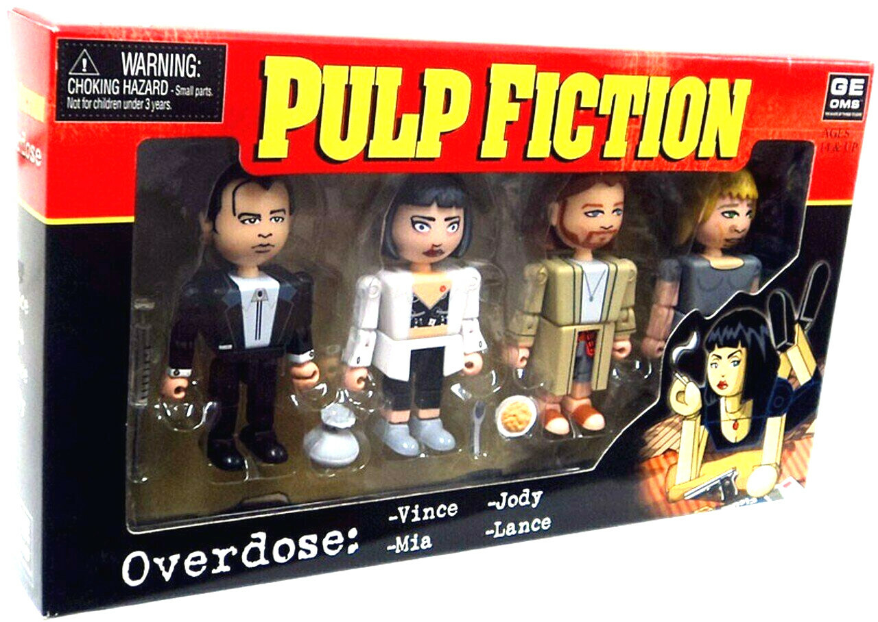 Pulp Fiction Overdose 4 PVC Figurines 8cm Neca | eBay