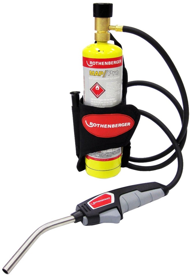 Plumbers Rothenberger Gas Trigger Torch With Hose And Holster 34120 ...