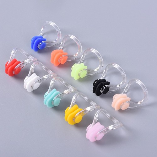 10pcs Soft Silicone Swimming Nose Clip Comfortable Diving Surfing Swim ...