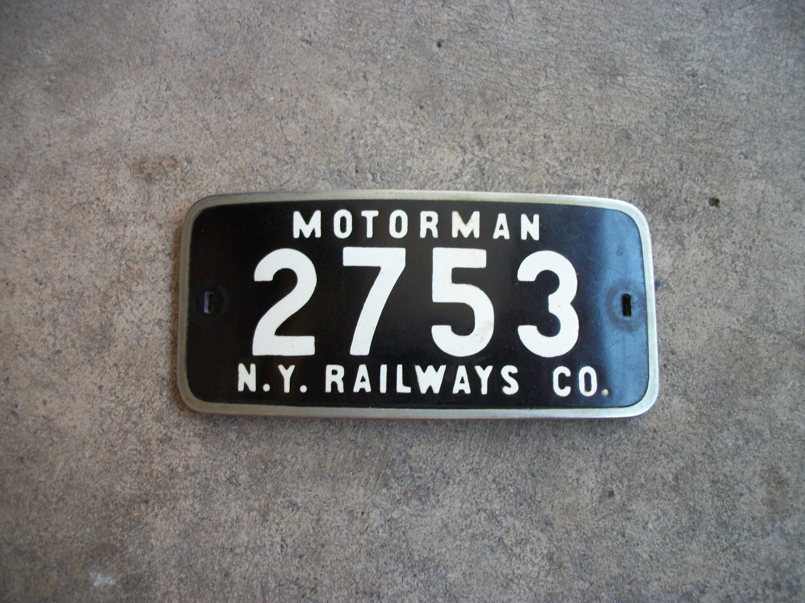 vintage NYC New York Railways Motorman Trolley Driver hat badge ...