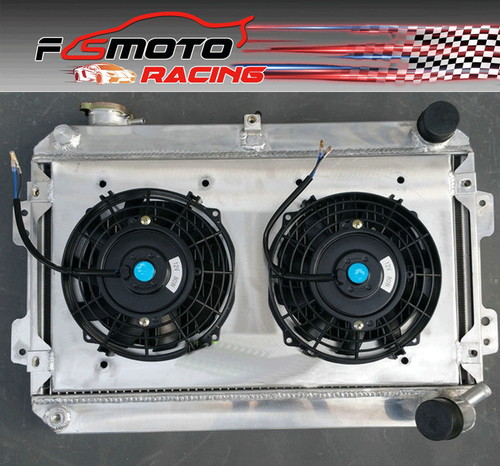 Aluminum Radiator+Shroud+Fan For 1979-1985 Mazda RX-7 RX7 SA/FB S1 S2 ...