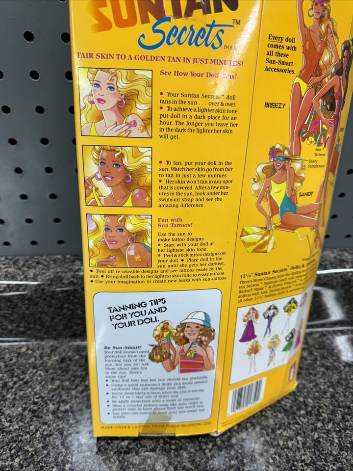 1988 Rare Real Suntan Secrets Doll By Creata Pre Played Doll Vintage | eBay
