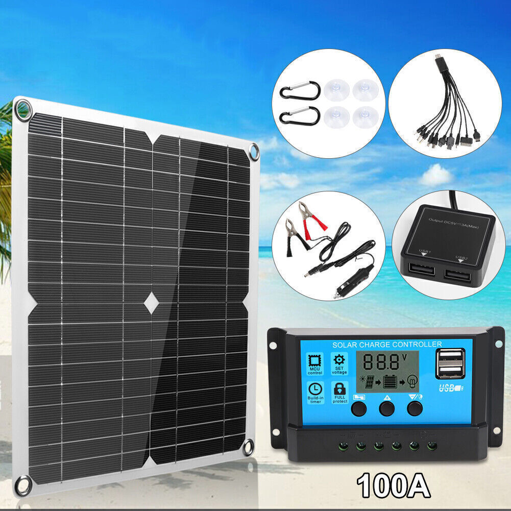 6000W Full Complete Solar Panel + Power Generator Home RV Off-Grid ...