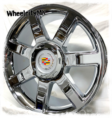 22" chrome OE 9598755 replica 5309 wheels fits 2007 2013 Cadillac ...