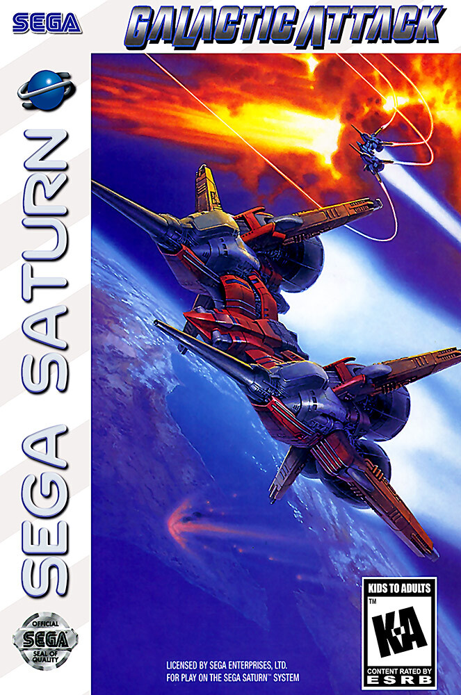 Galactic Attack Sega Saturn BOX ART Premium POSTER MADE IN USA - SAT028 ...