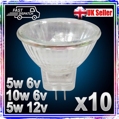 10X MR11 HALOGEN BULBS 5W/10W 6V/12V LIGHT BULB - NEW | eBay
