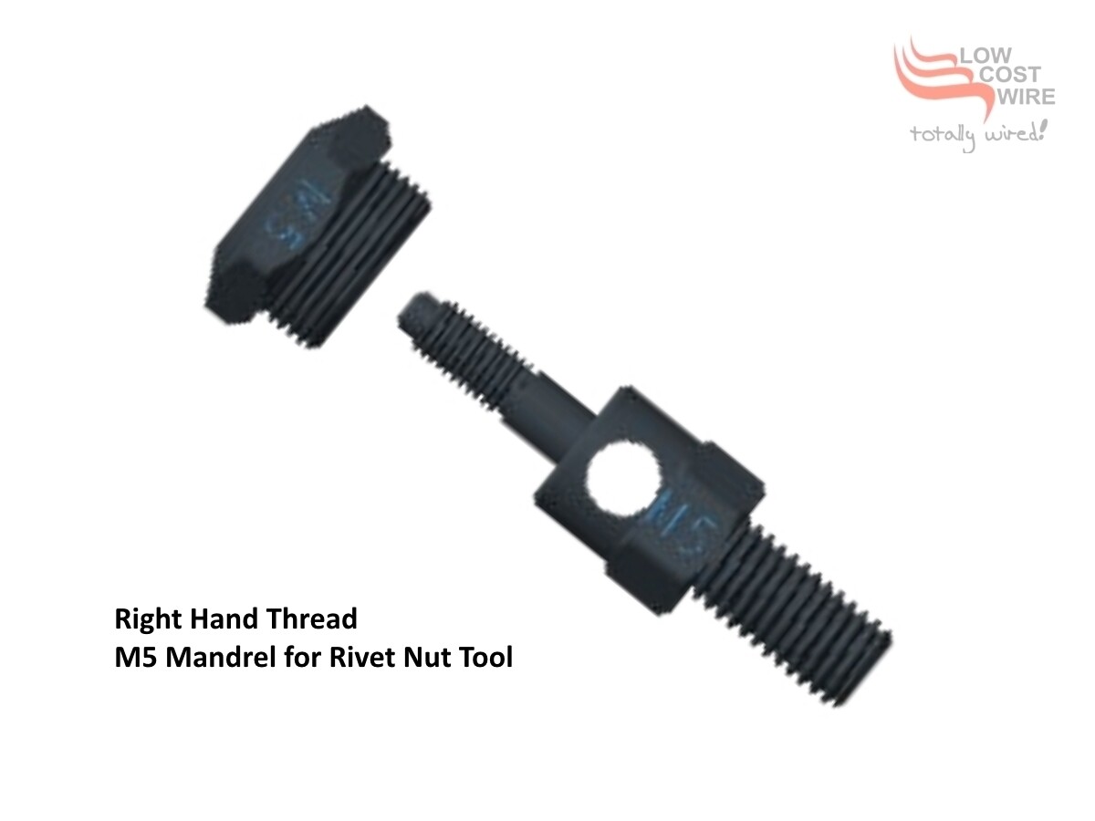 Mandrel/Nosepiece Set, Metric, Steel Rivnut Nutsert SuperTuff Rivet Nut ...