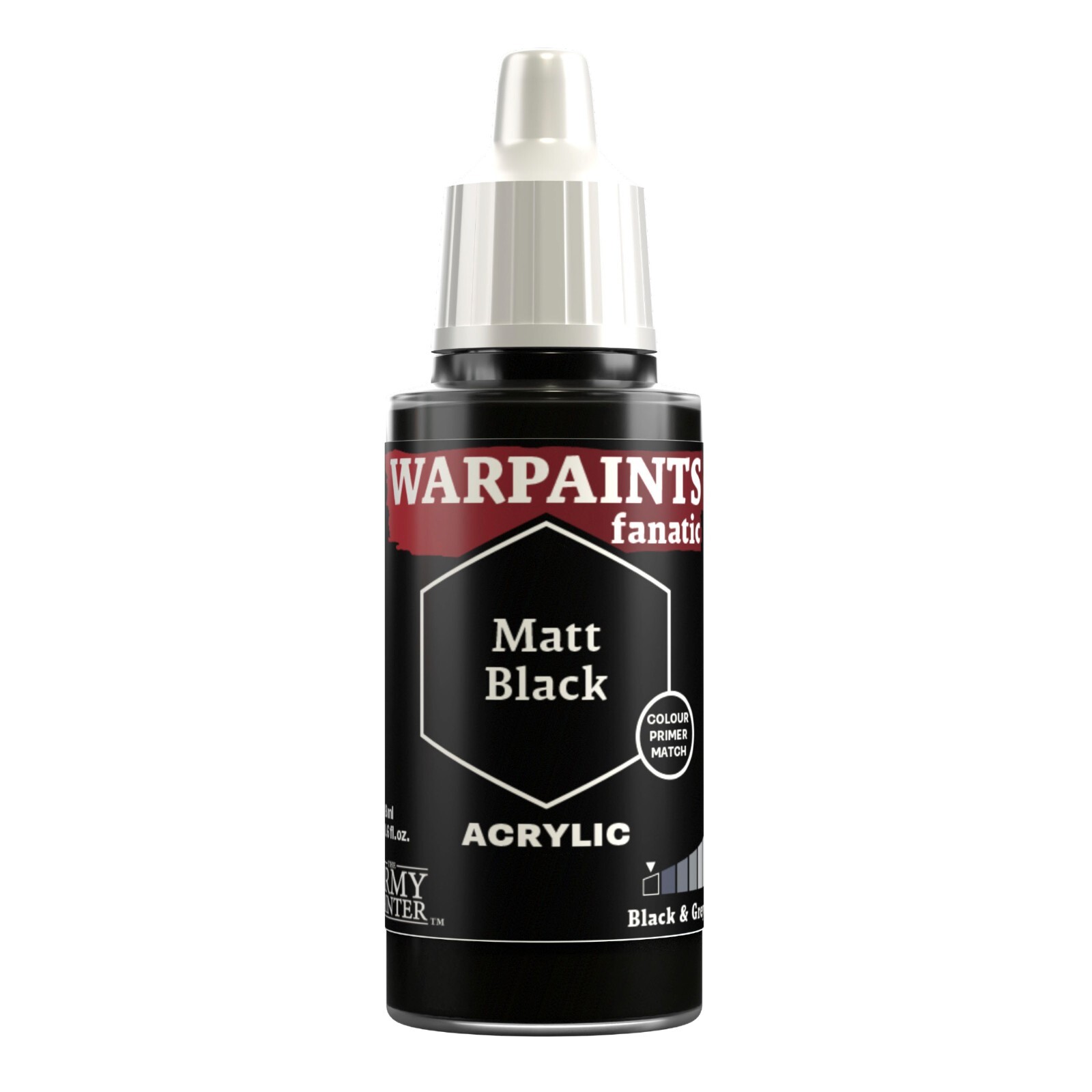 The Army Painter Warpaints Fanatic - Matt Black - Model Paint for ...