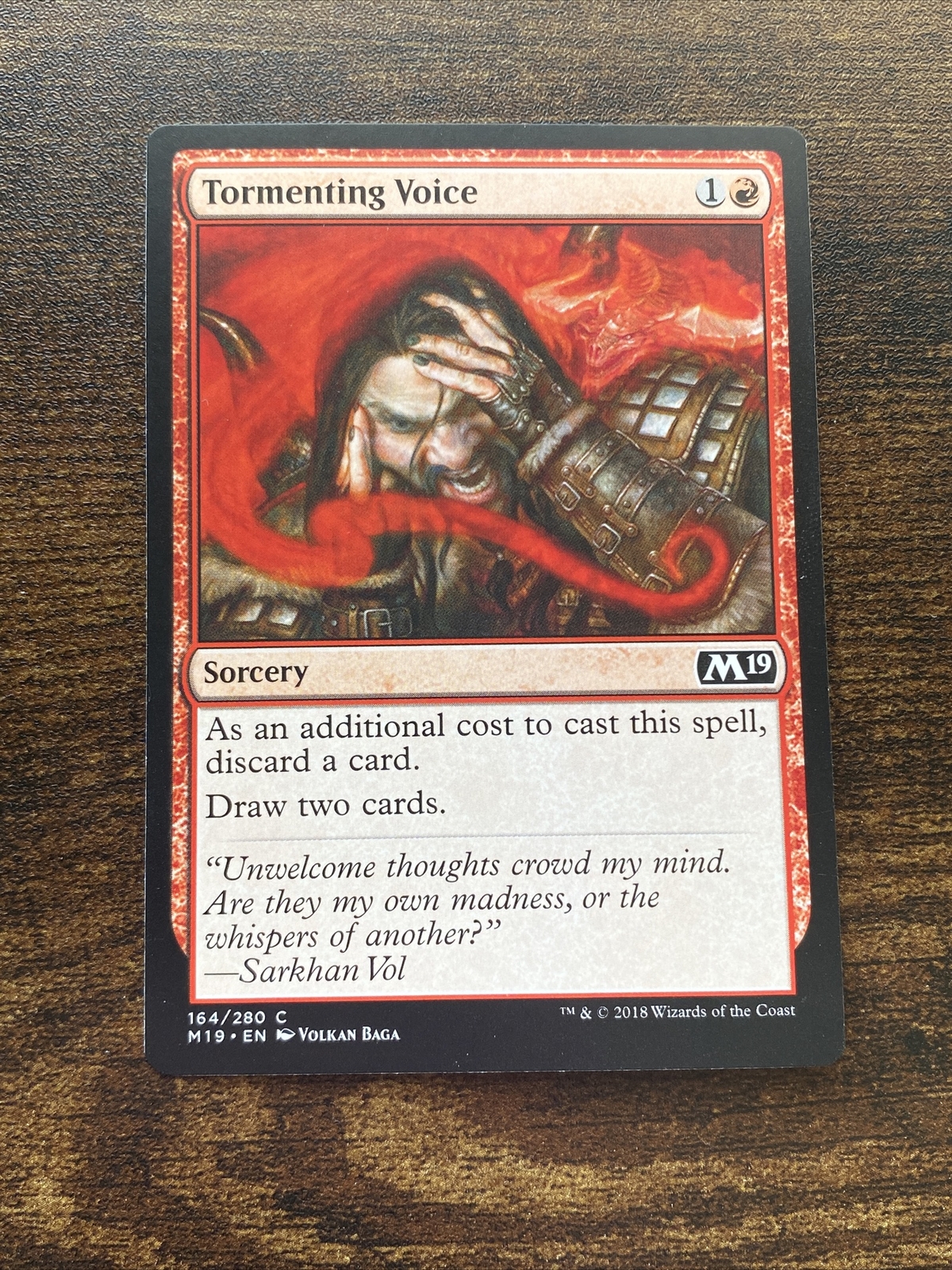 Tormenting Voice (164) Core Set 2019 M19 MTG Magic The Gathering D7847 ...